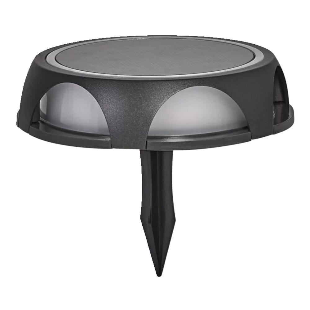 LED Grey Endura Utili Round Light Solar Powered 1.2W 3000K IP65