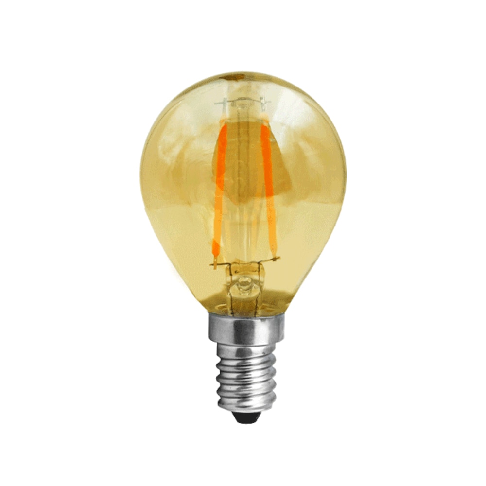 LED 45mm Round Gold SES 4W (35W eq.) 220-240V 2200K Dimmable Laes