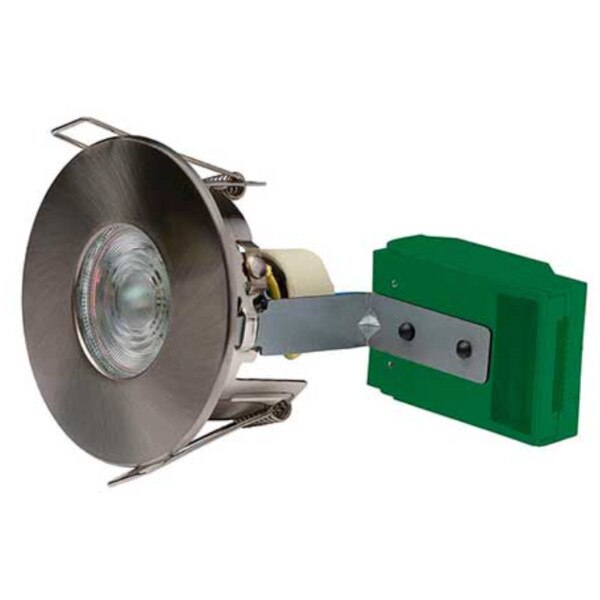 Bell Firestay Fire Rated Shower Downlight Satin IP65 (Bulb is not included)