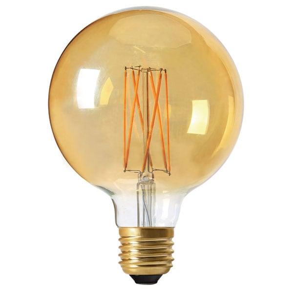 Girard Sudron LED 125mm Globe 240V 4W E27 Amber Dimmable Girard Sudron LED 125mm Globe 240V 4W E27 Amber Dimmable